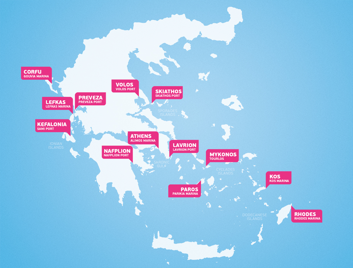 Our bases in Greece | Istion Yachting Greece